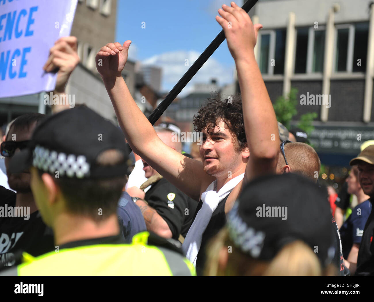 Far right group edl english defence league gather hi-res stock ...