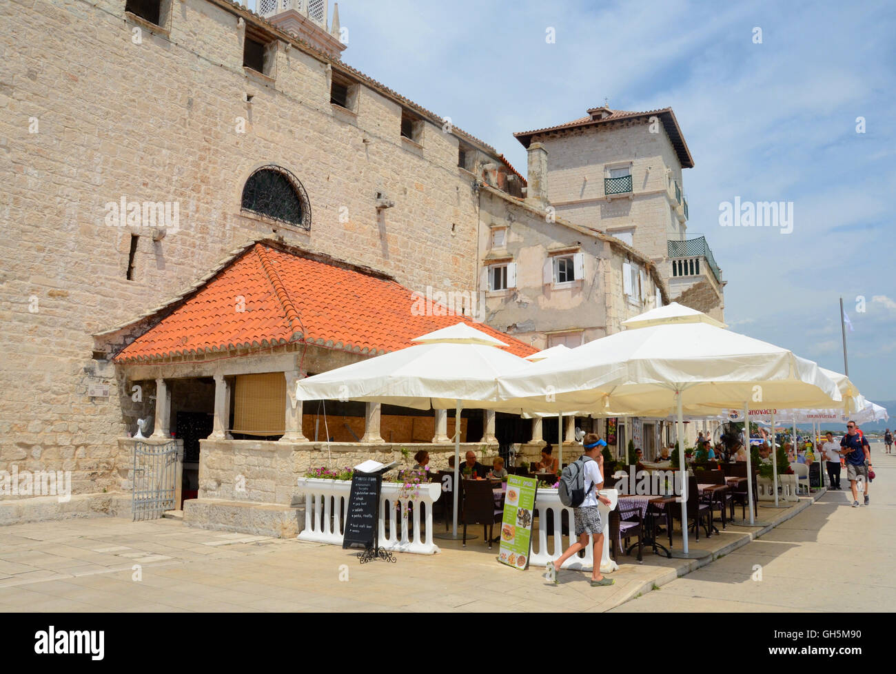 The Riva, Trogir, Croatia Stock Photo - Alamy