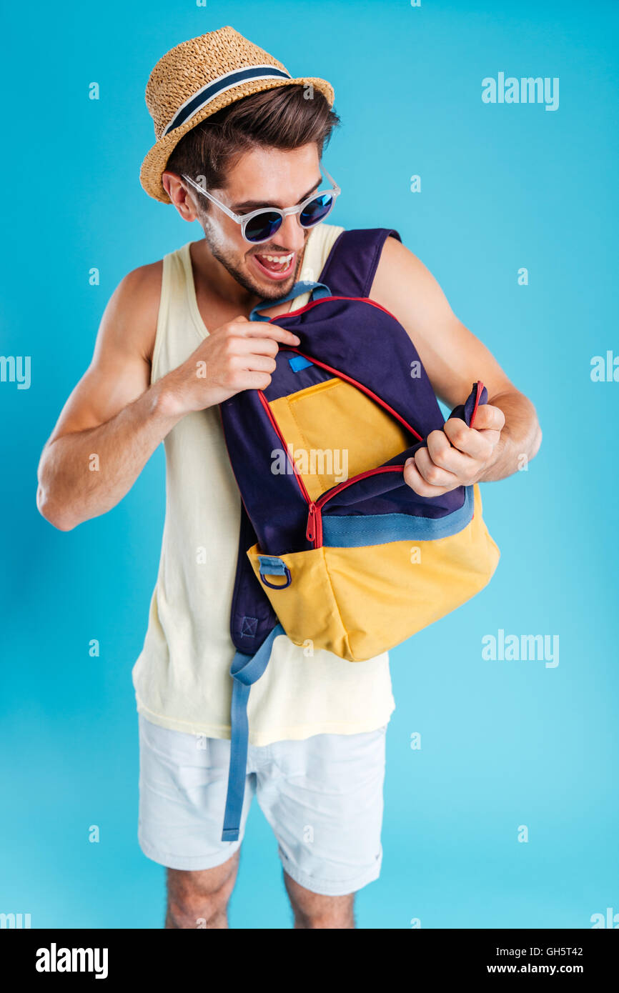 Positive man in hat opening hi-res stock photography and images - Alamy