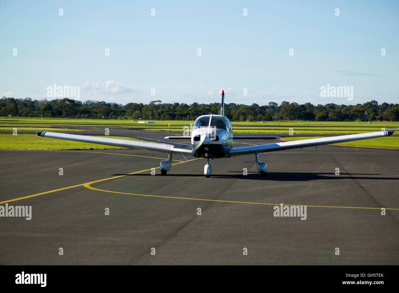 Nanchang CJ6A aircraft with distinctive colors and emblems Stock Photo ...