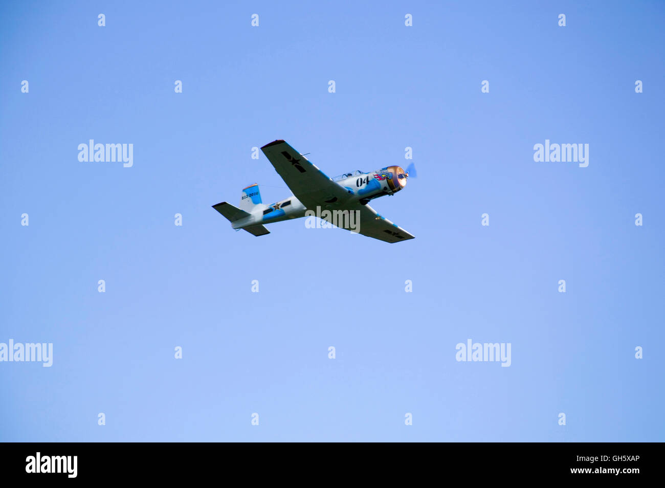 Nanchang CJ6A aircraft with distinctive colors and emblems Stock Photo ...