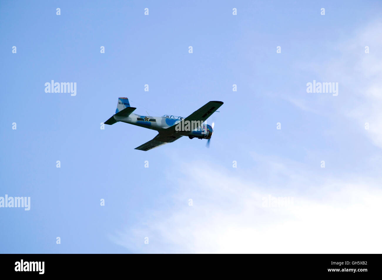 Nanchang CJ6A aircraft with distinctive colors and emblems Stock Photo ...