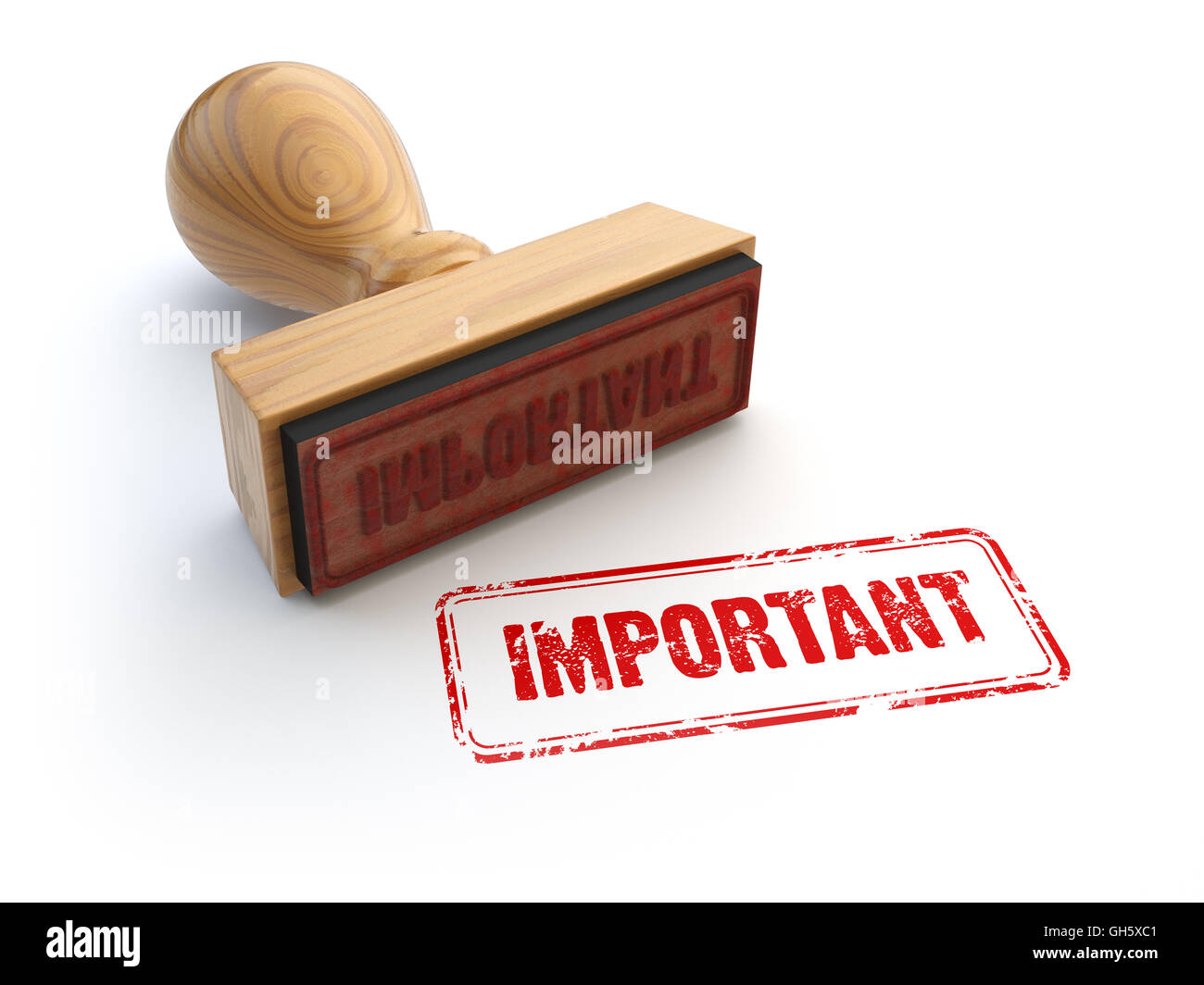 Stamp Important isolated on white. Confidential information concept. 3d ...