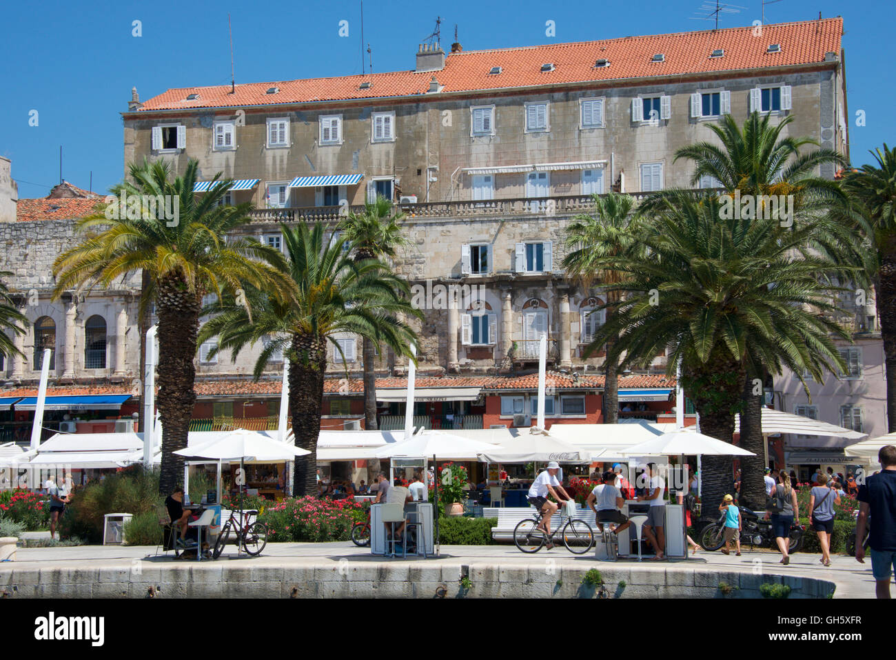 The Riva, the waterfront promenade in Split, Croatia Stock Photo - Alamy
