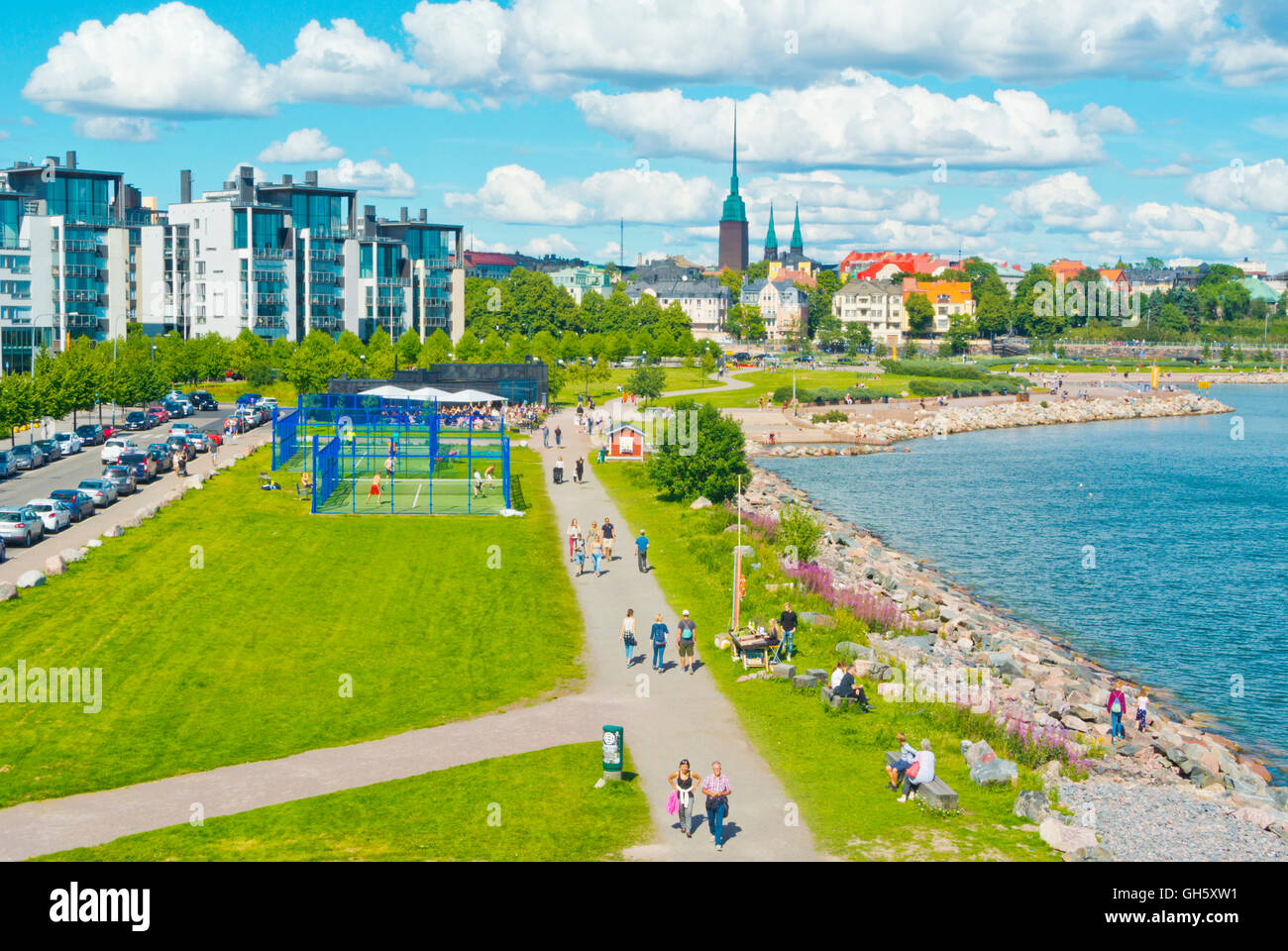 Pyhän Birgitan puisto, Hernesaari, Helsinki, Finland Stock Photo - Alamy