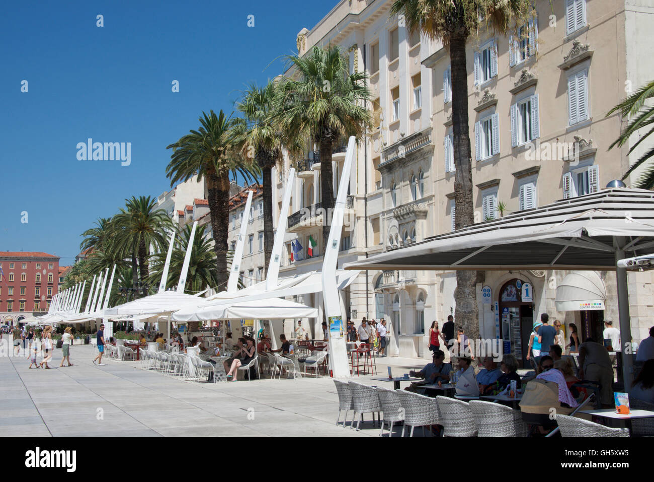 The Riva, the waterfront promenade in Split, Croatia Stock Photo - Alamy
