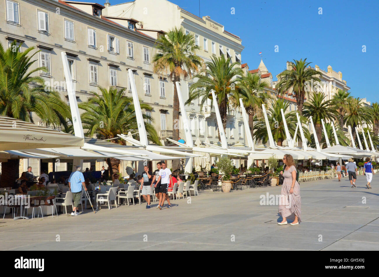 The Riva, the waterfront promenade in Split, Croatia Stock Photo - Alamy