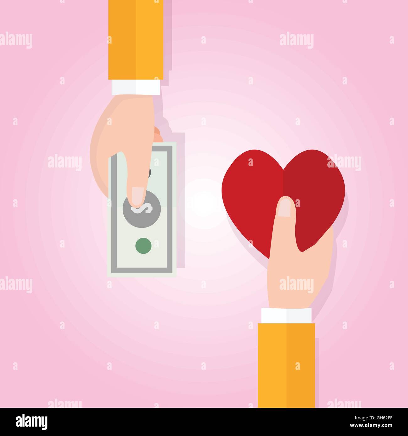 Balance heart money Stock Vector Images - Alamy