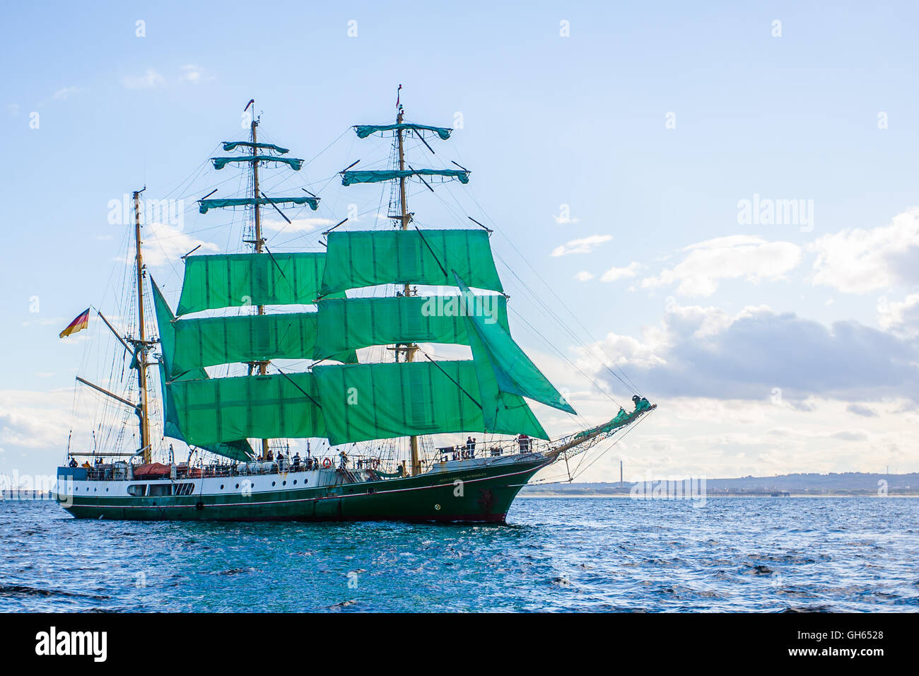 The Alexander von Humboldt, a German sailing ship built in 1906, off ...