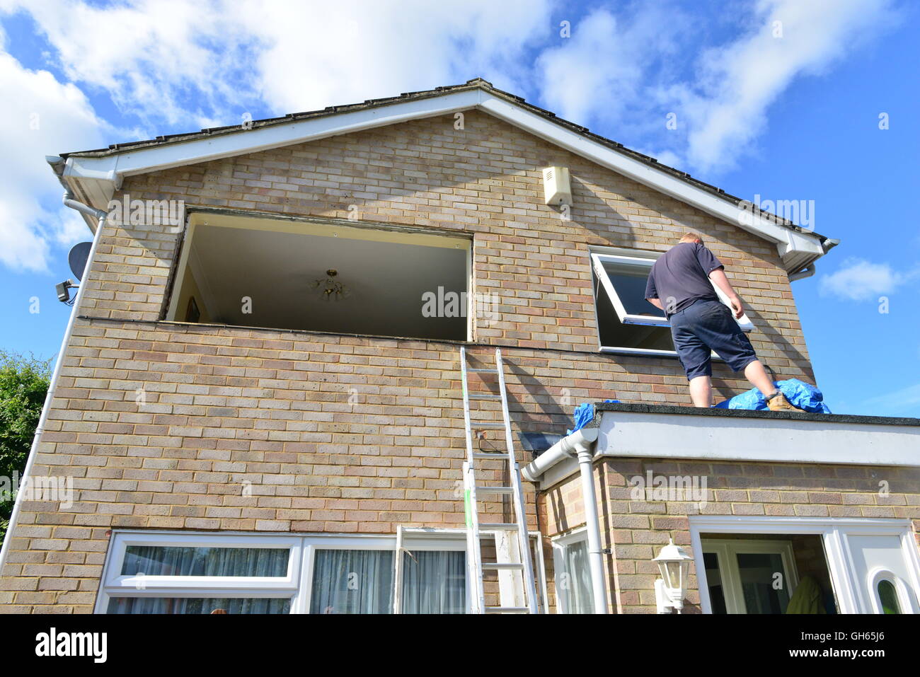 Triple roof house hi-res stock photography and images - Alamy