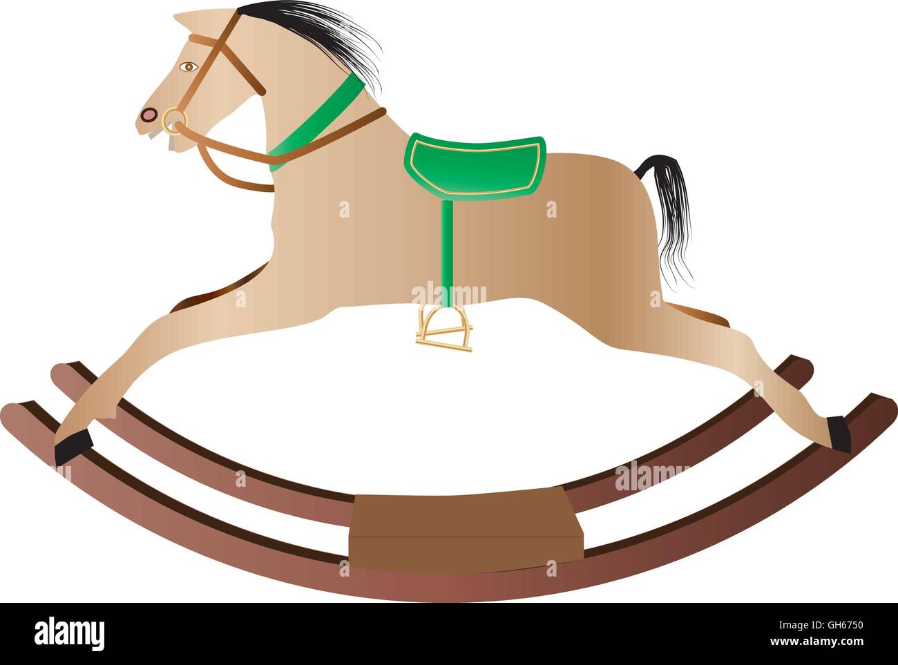 Rocking horse Stock Vector Images - Alamy