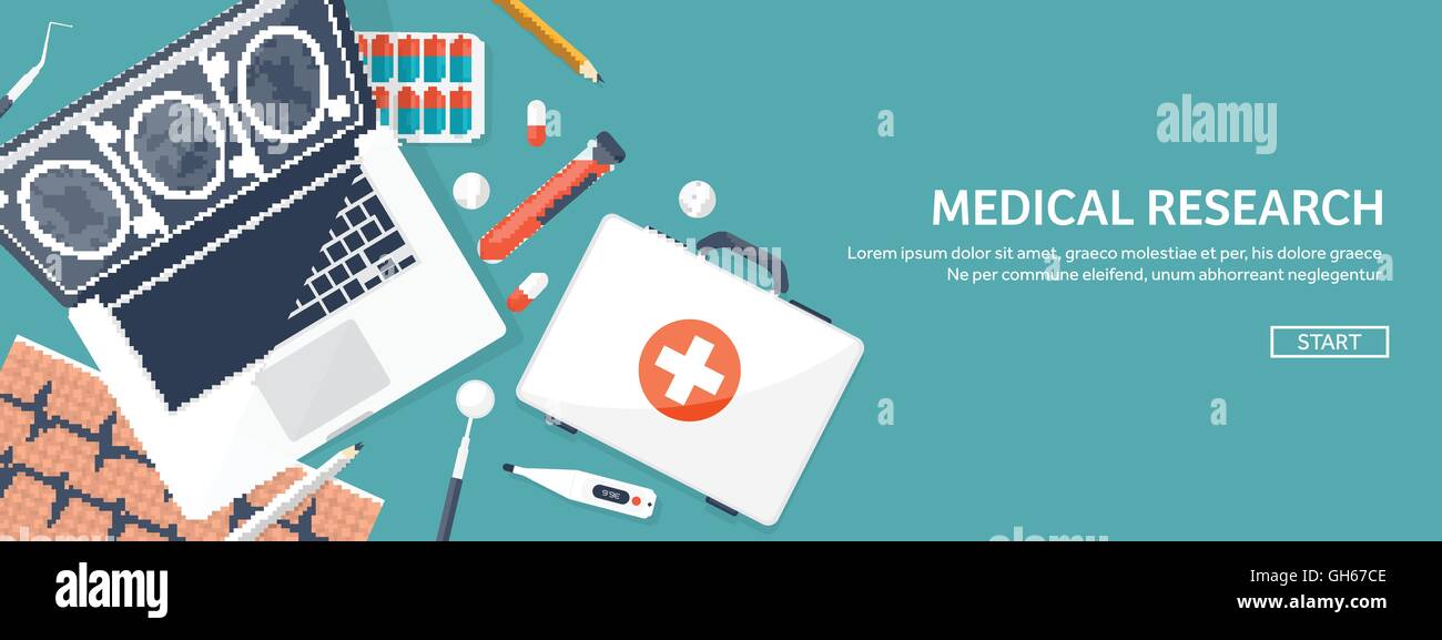 Medical flat background. Health care,first aid,research, cardiology ...