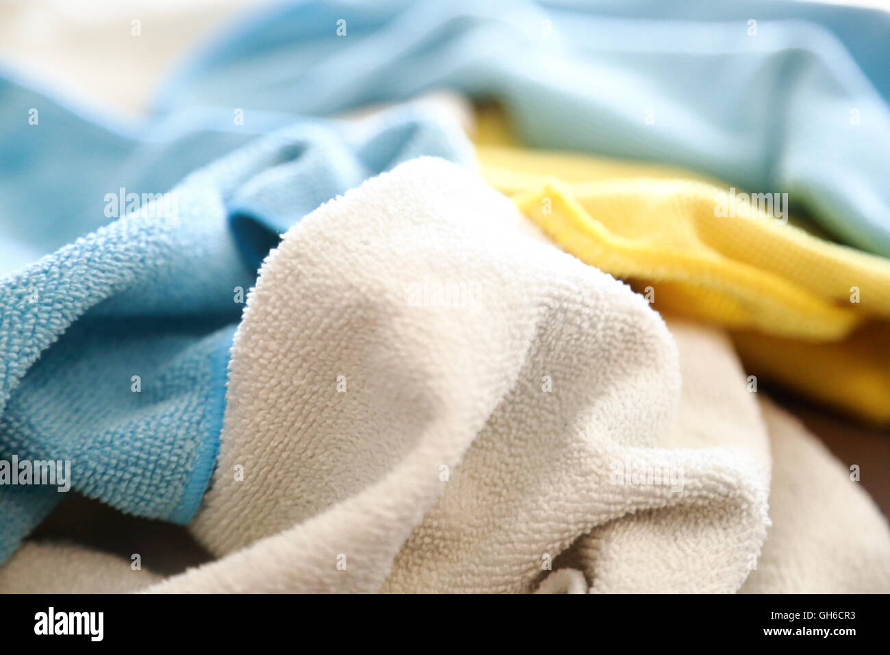 Microfiber cloths hi-res stock photography and images - Alamy