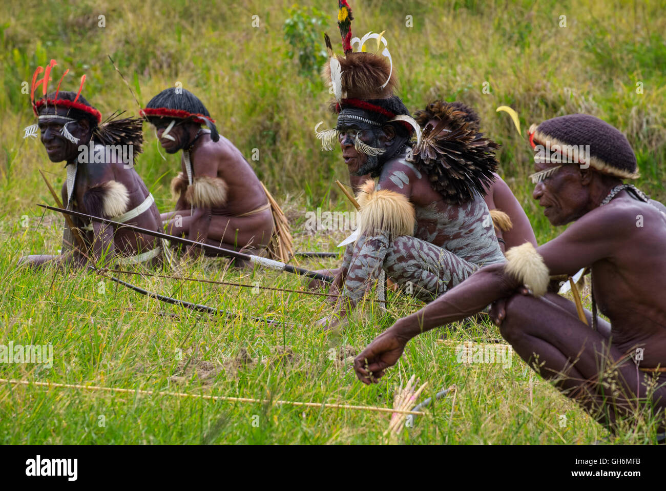 Chief Yali in action other two Stock Photo - Alamy