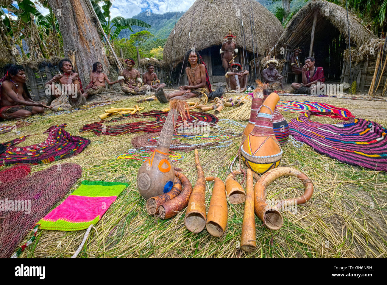 At Yali's compound, there also an art and handmade crafts are on ...