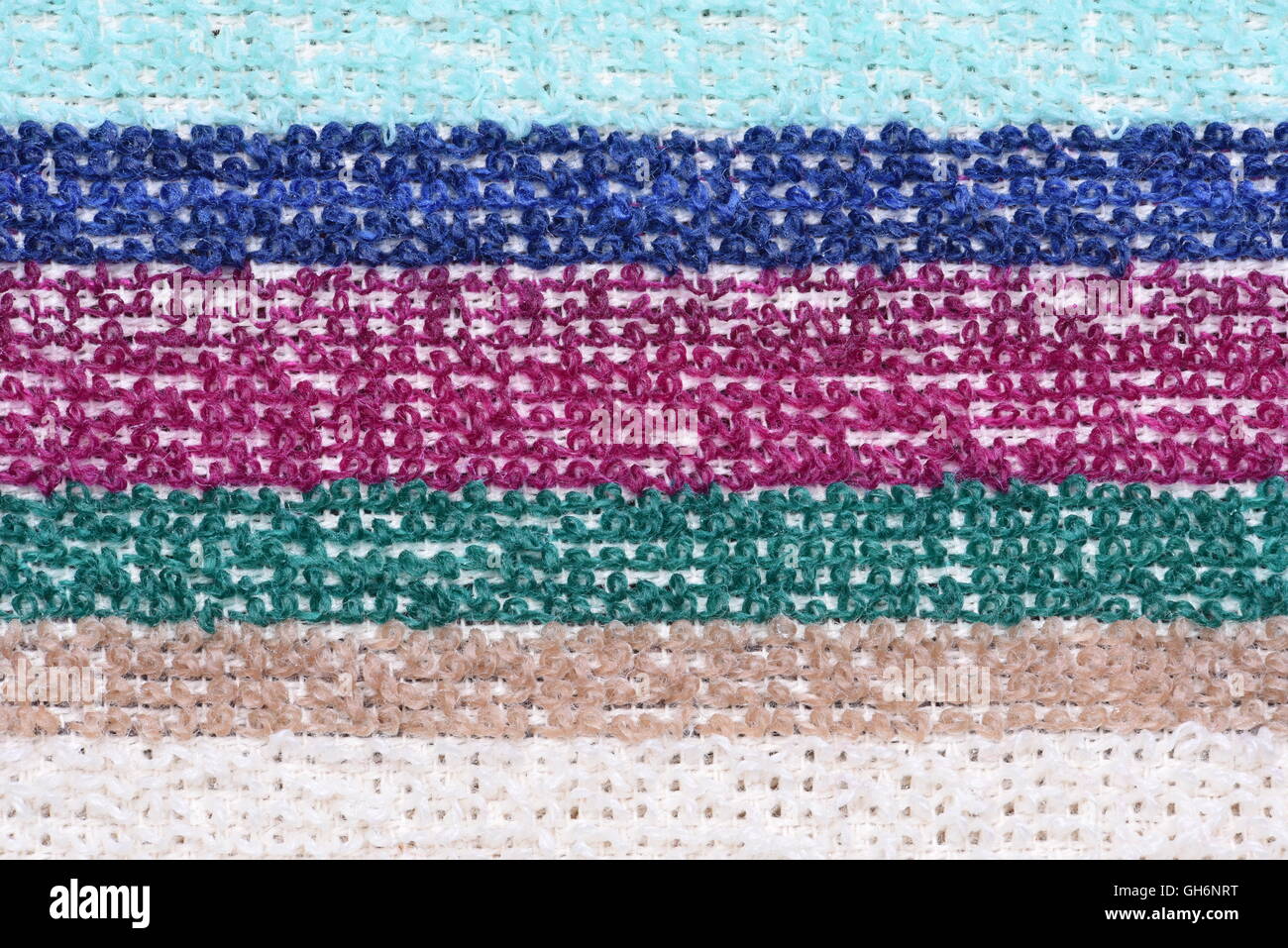 Multicolored fabric stripes for washing dishes as background Stock ...