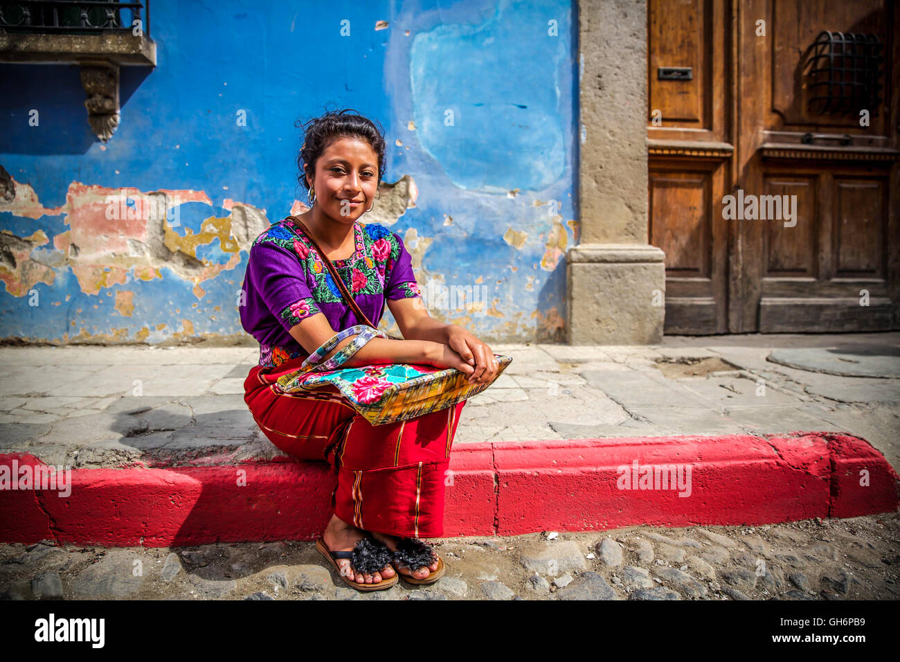 Young Girl from Maya Tribe in Guatemala Stock Photo - Alamy