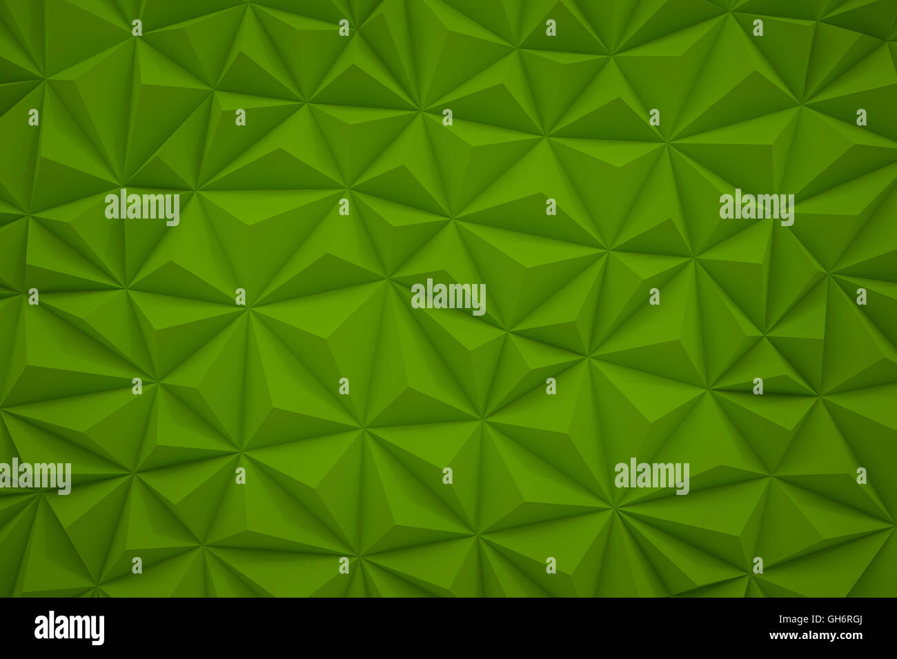 Abstract green low poly background with copy space 3d render Stock ...