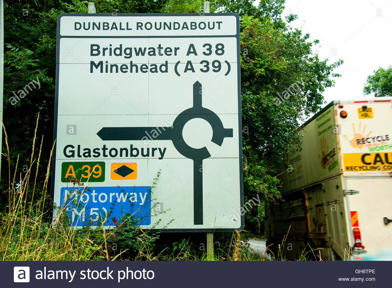 Roundabout Ahead Sign High Resolution Stock Photography and Images - Alamy