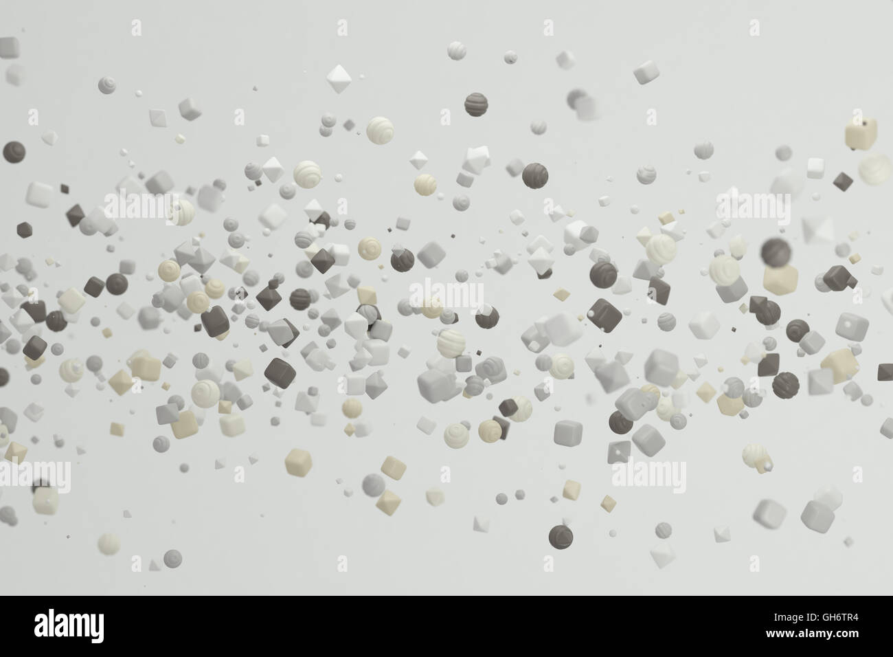 Abstract pastel background modern shape object float in the air 3d ...