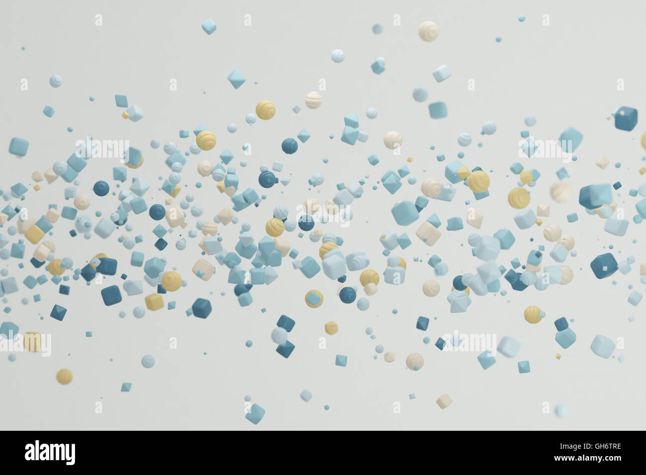 Abstract pastel background modern shape object float in the air 3d ...