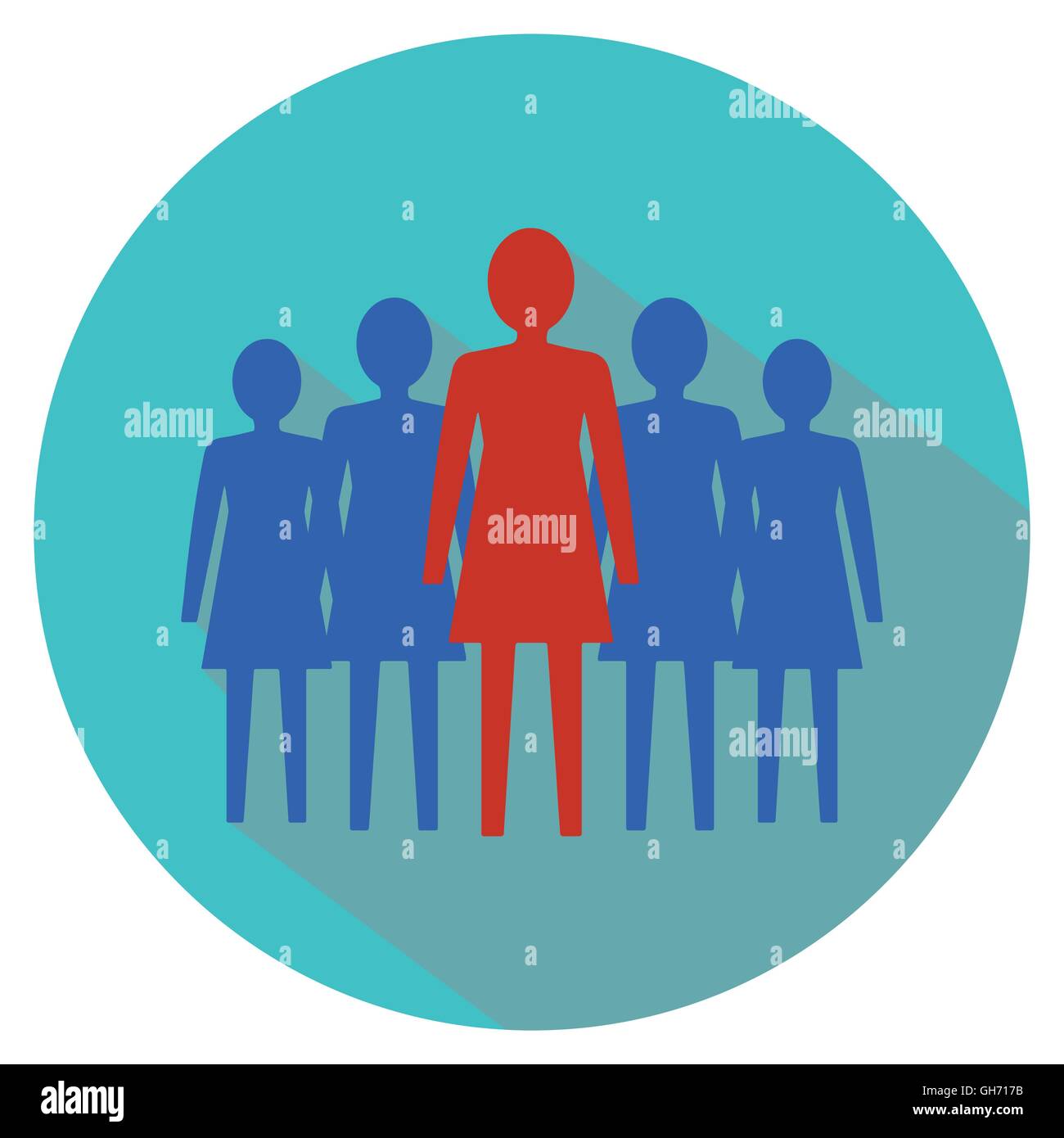 Blue women vector vectors Cut Out Stock Images & Pictures - Alamy