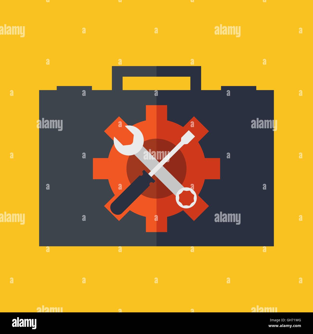 Technical support concept. Flat design stylish. Isolated on color ... Technical support concept. Flat design stylish. Isolated on color ...