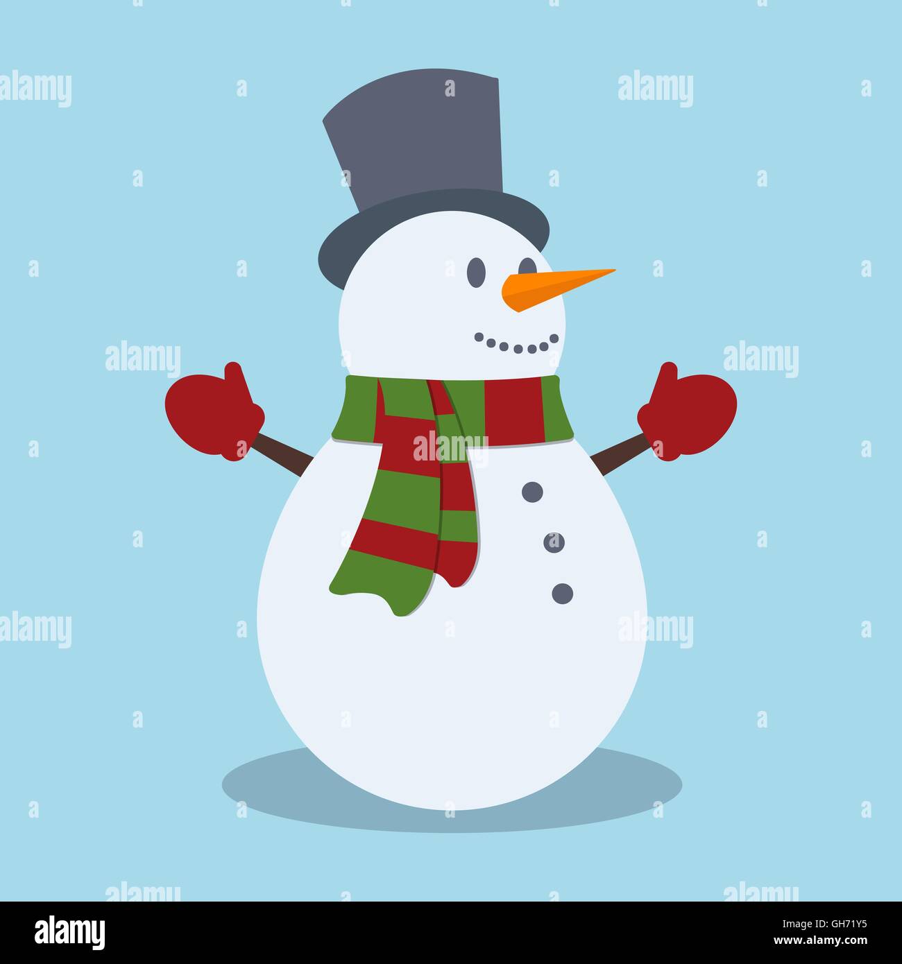 Snowman vector element design Stock Vector Images - Alamy