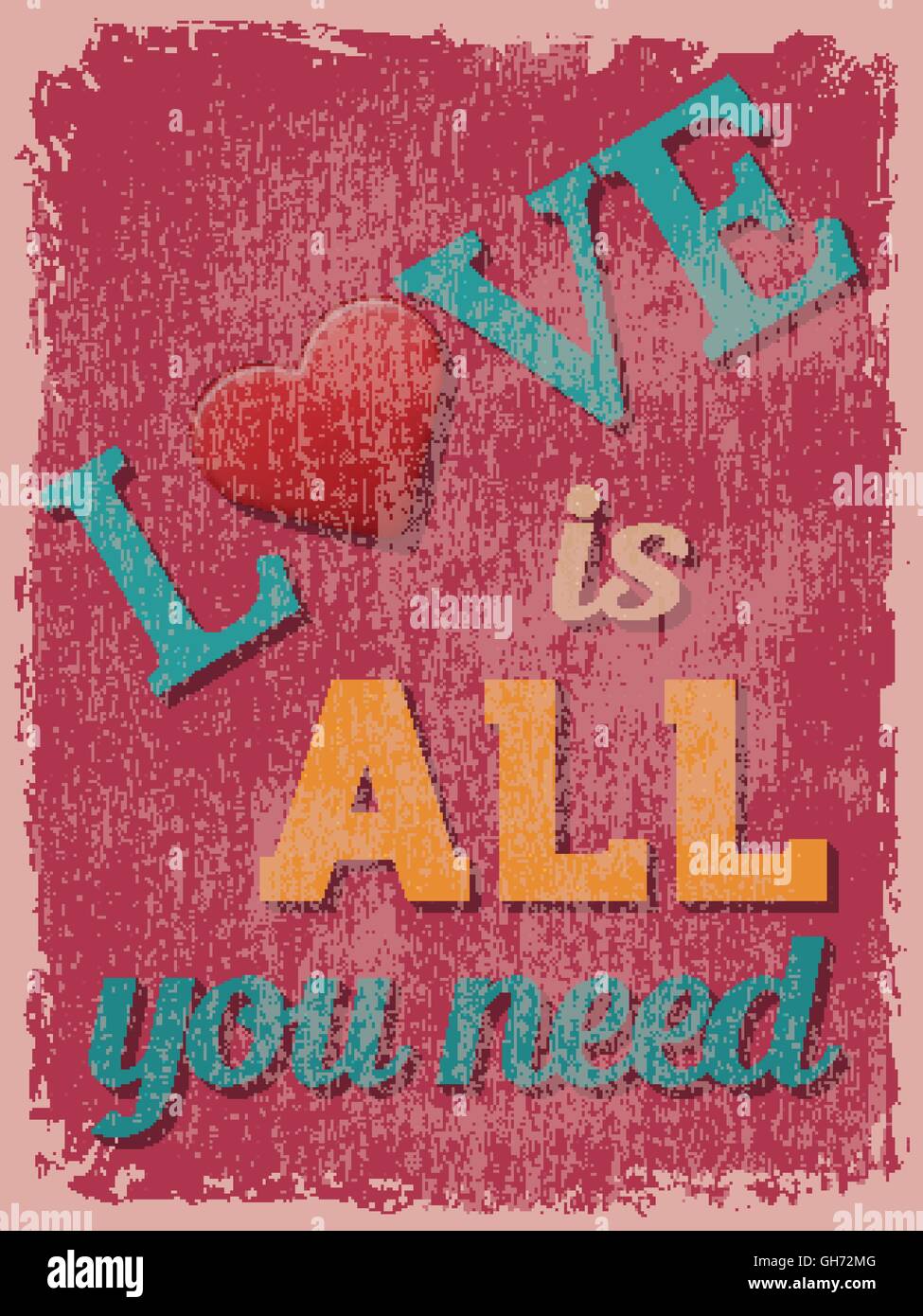 Vintage valentine illustration Stock Vector Images - Alamy