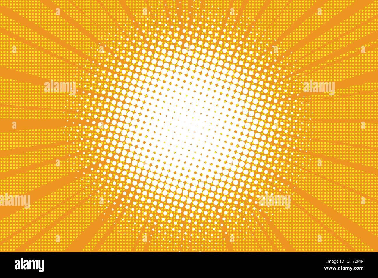 The sun comic book retro pop art background Stock Vector Image & Art ...