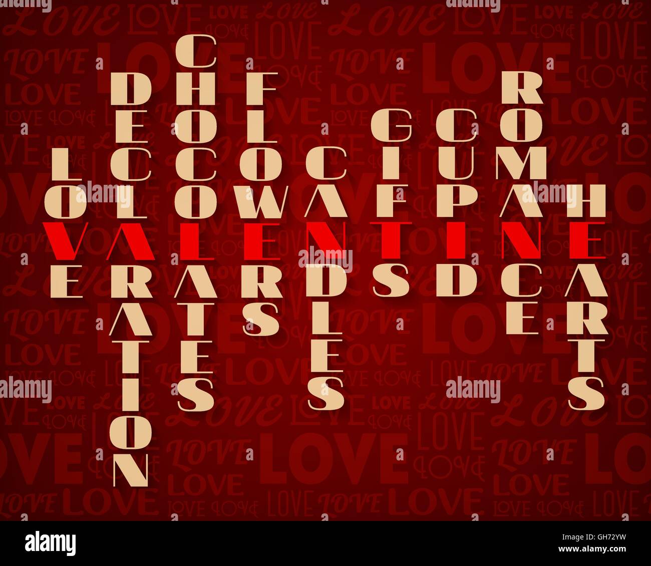Valentine s Day Greetings Card Background With Different Words Makes valentine-s-day-greetings-card-background-with-different-words-makes