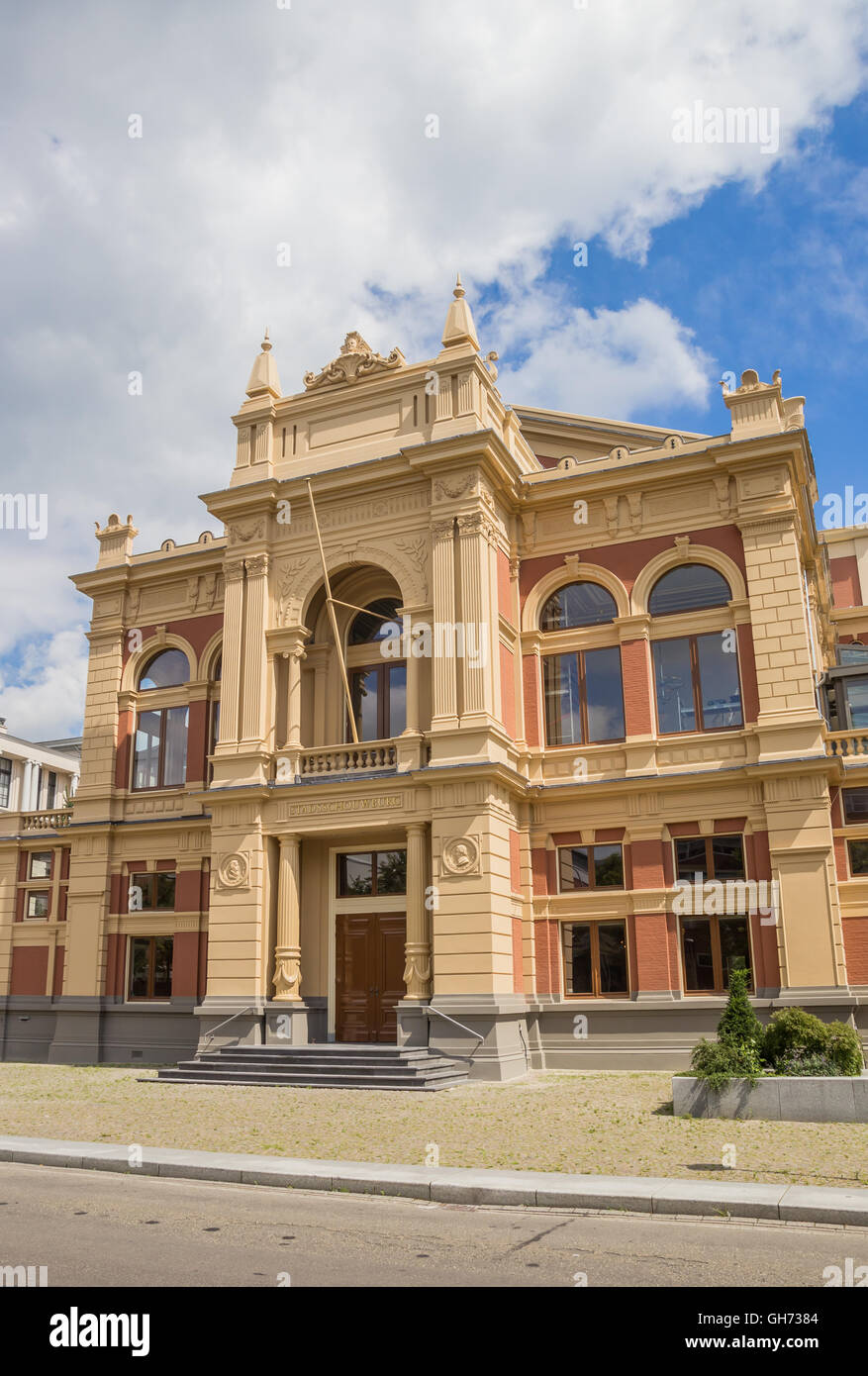 Historical theater building in the center of Groningen, Netherlands ...