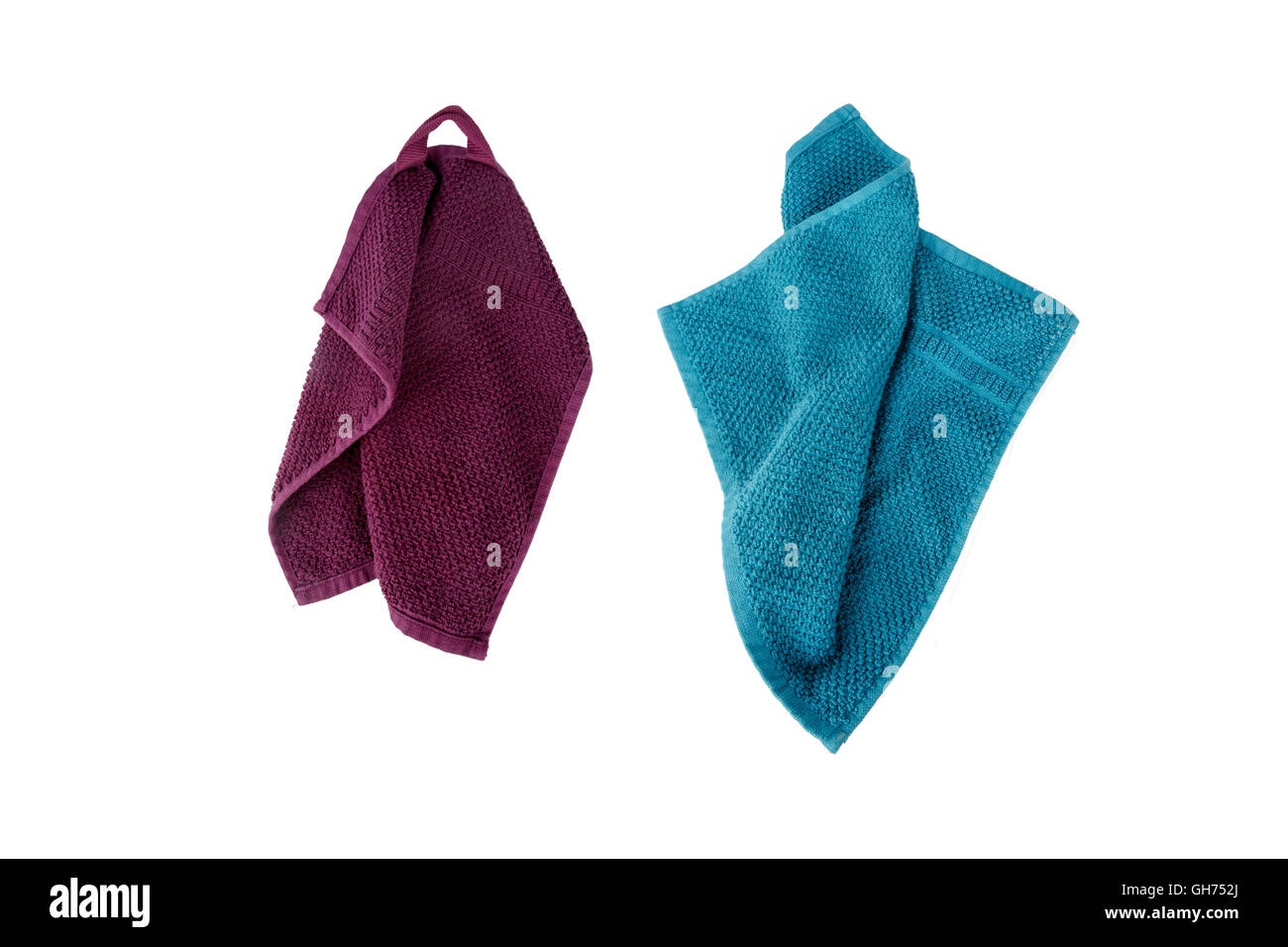 Cleaning wipe fabric rag towel, isolated on white background Stock ...