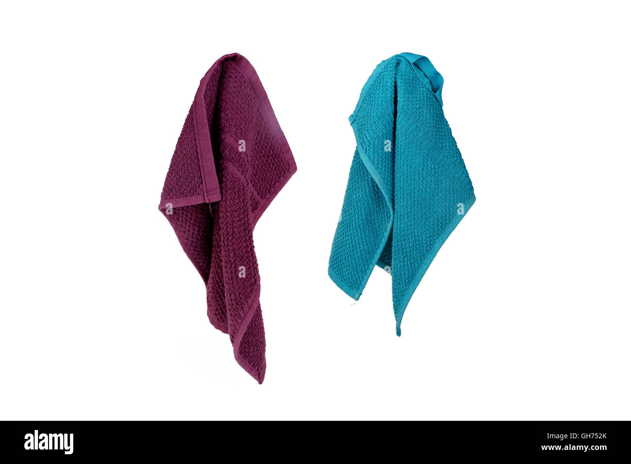 Cleaning wipe fabric rag towel, isolated on white background Stock ...