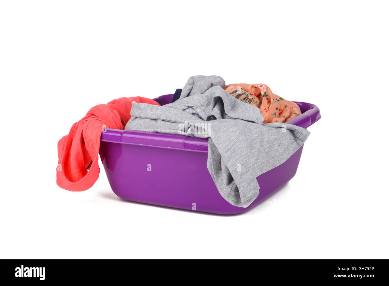 Dirty clothes in bucket hi-res stock photography and images - Alamy