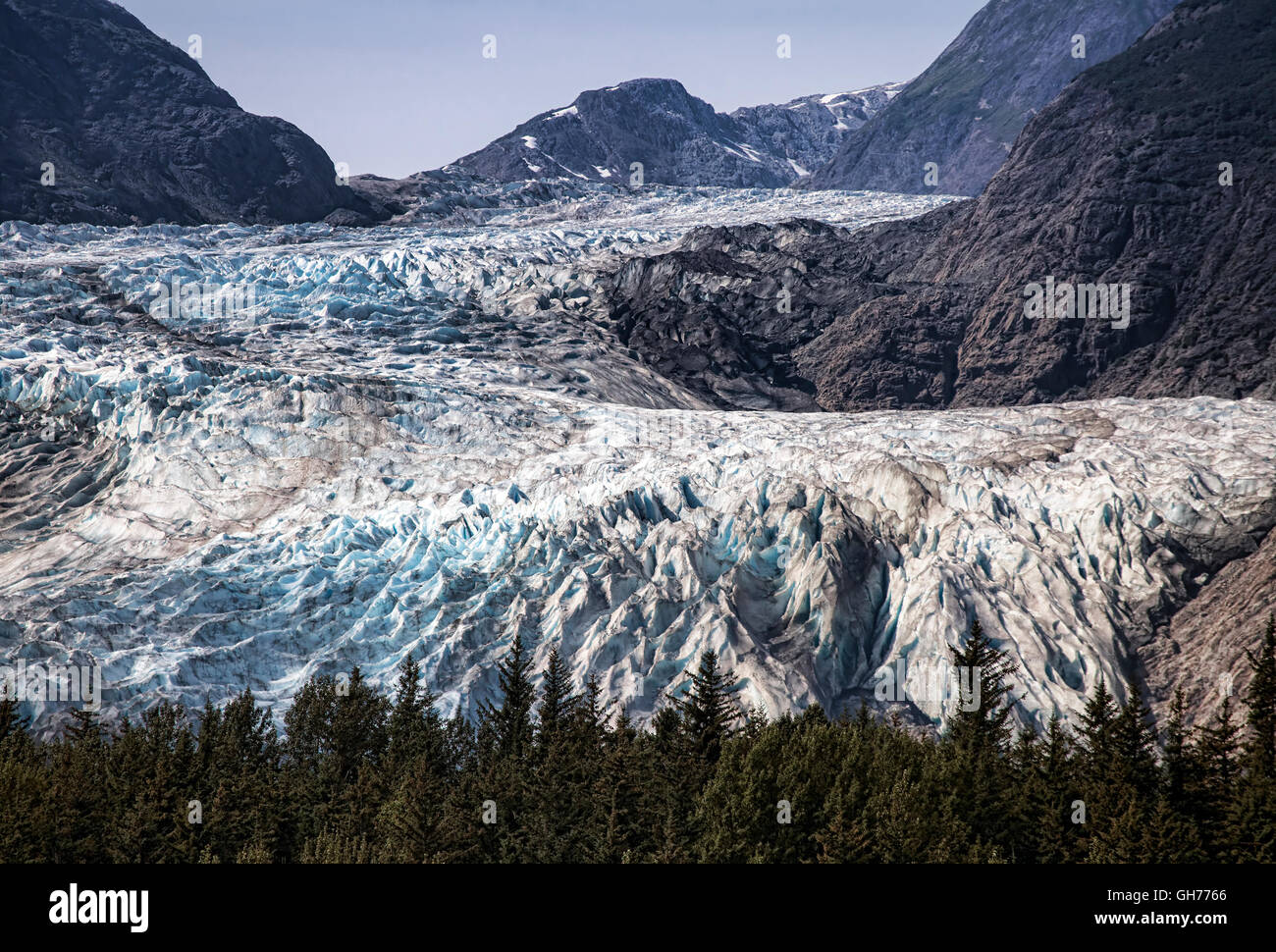 Davidson Glacier in Southeast Alaska in summer Stock Photo - Alamy