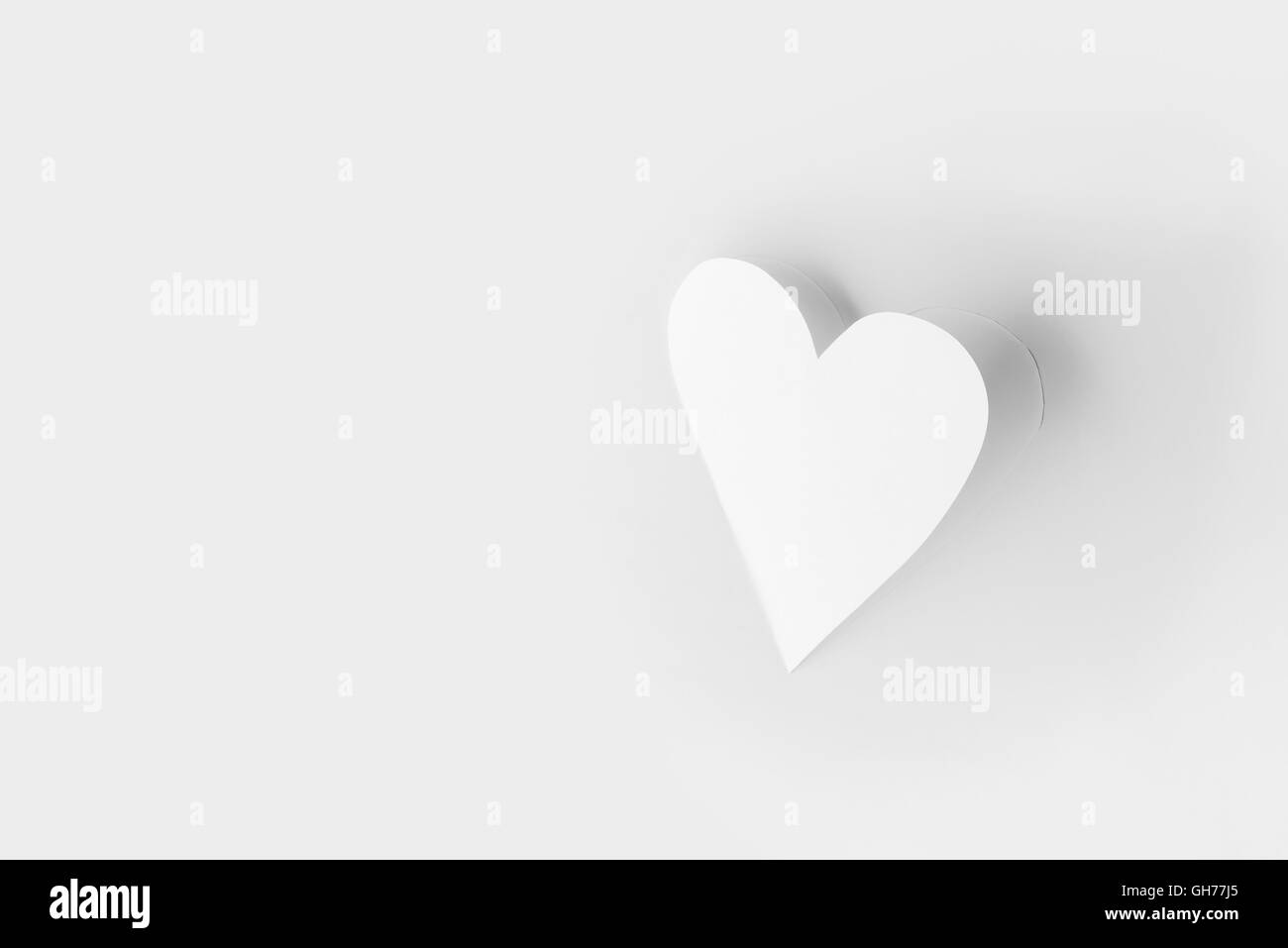 Cutout paper heart Black and White Stock Photos & Images - Alamy