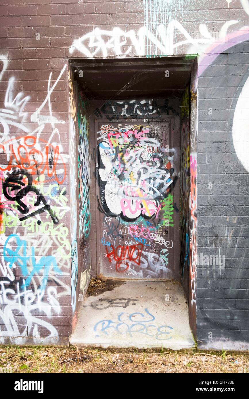 Graffiti and Street Art around Sydenham on August 09, 2016, in Sydney ...