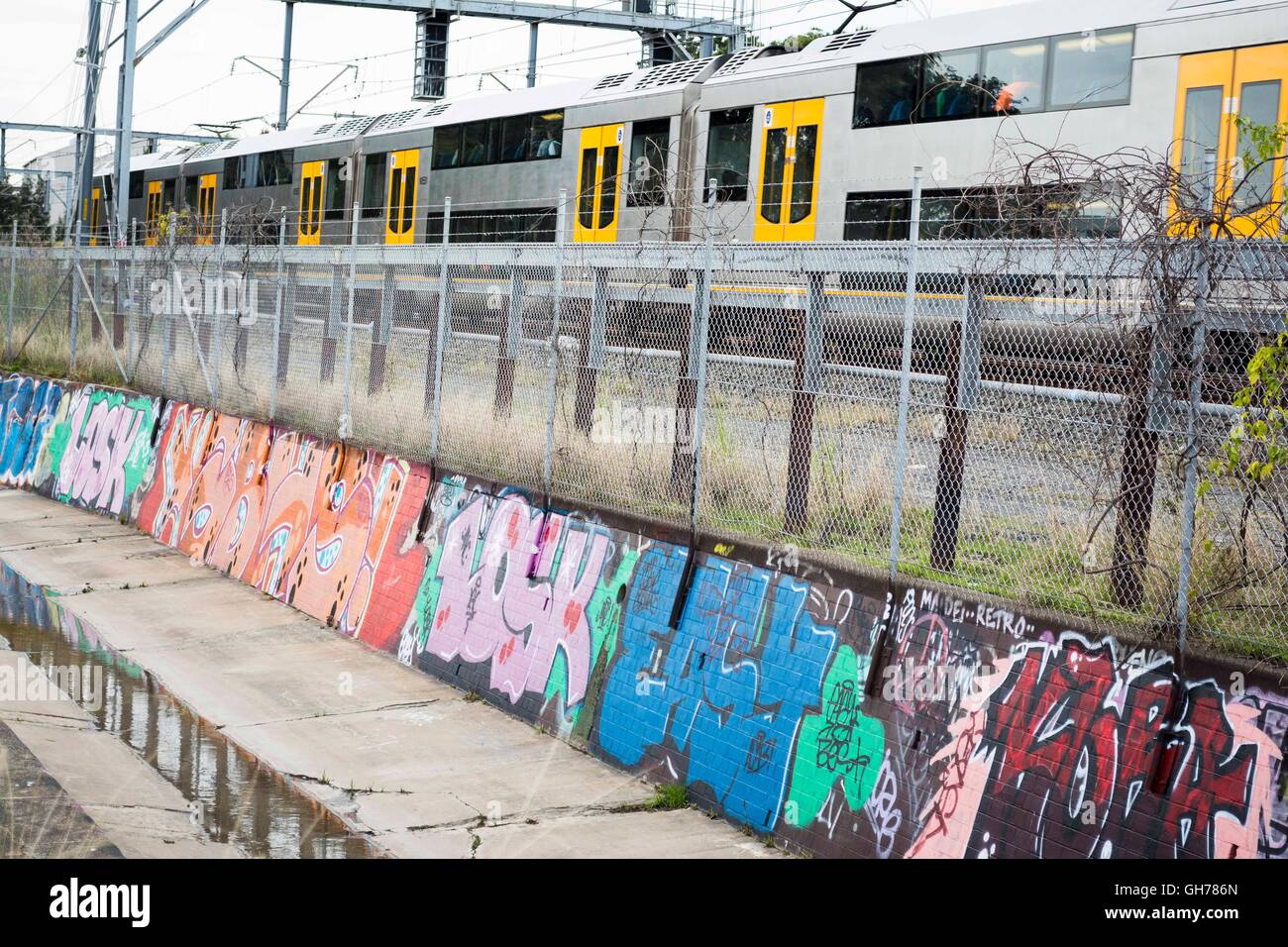 Graffiti and Street Art around Sydenham on August 09, 2016, in Sydney ...
