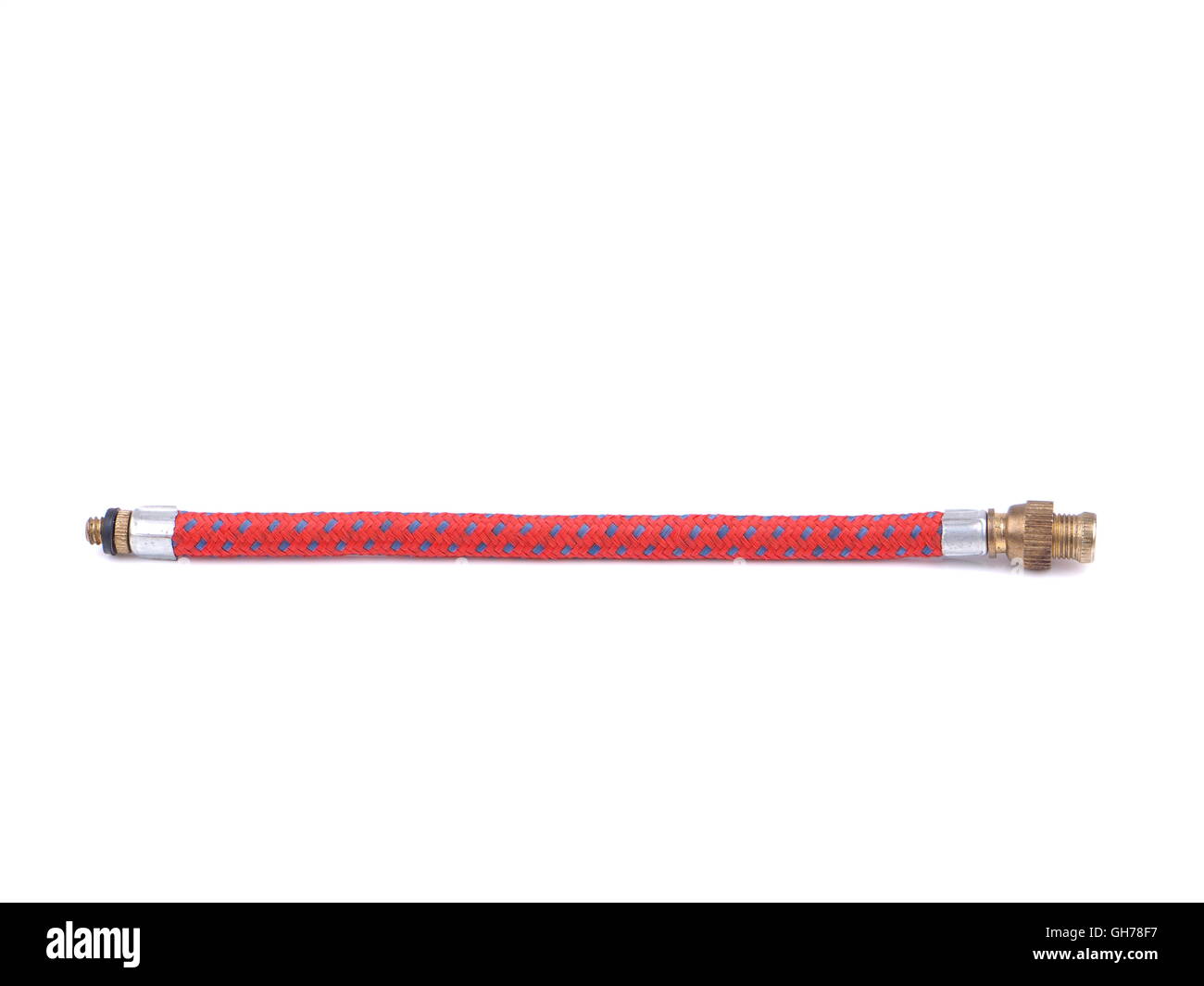hose for bicycle pump on a white background Stock Photo - Alamy