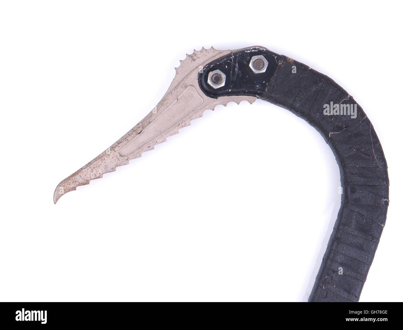 ice-ax on a white background Stock Photo - Alamy