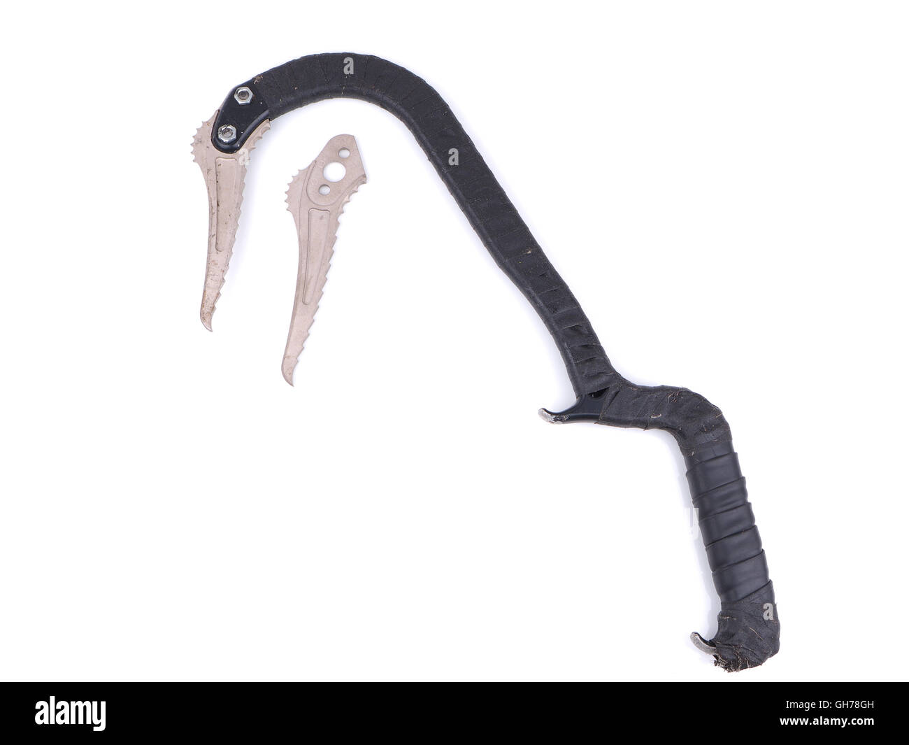 ice-ax on a white background Stock Photo - Alamy