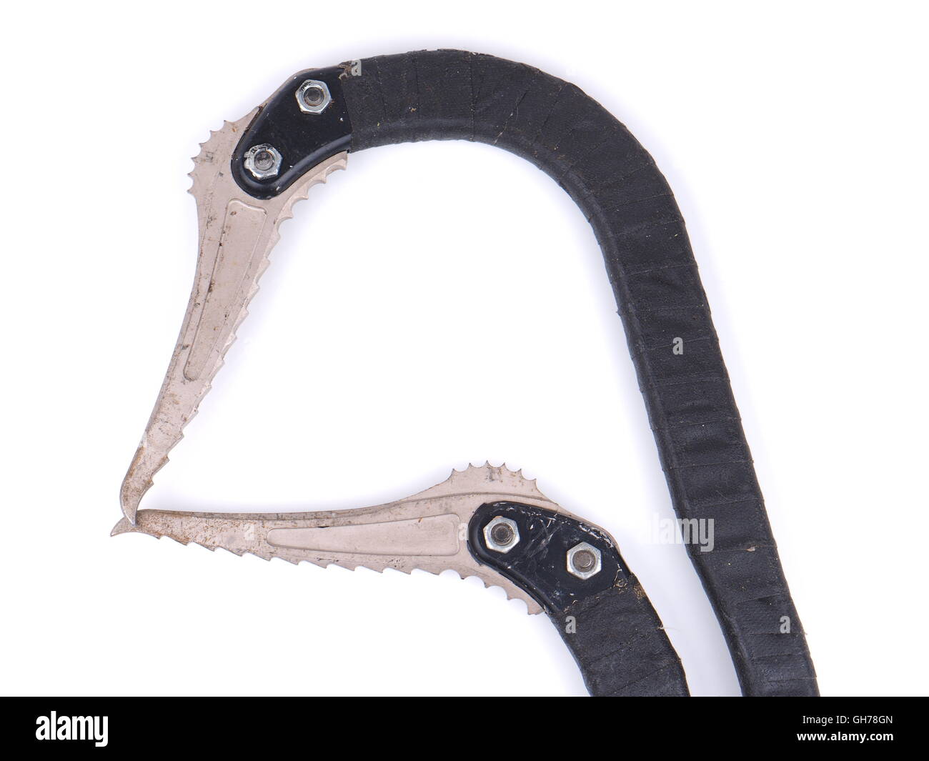 ice-ax on a white background Stock Photo - Alamy