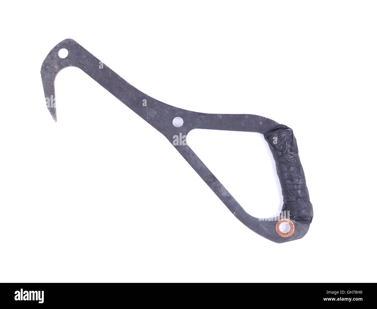 ice-ax on a white background Stock Photo - Alamy