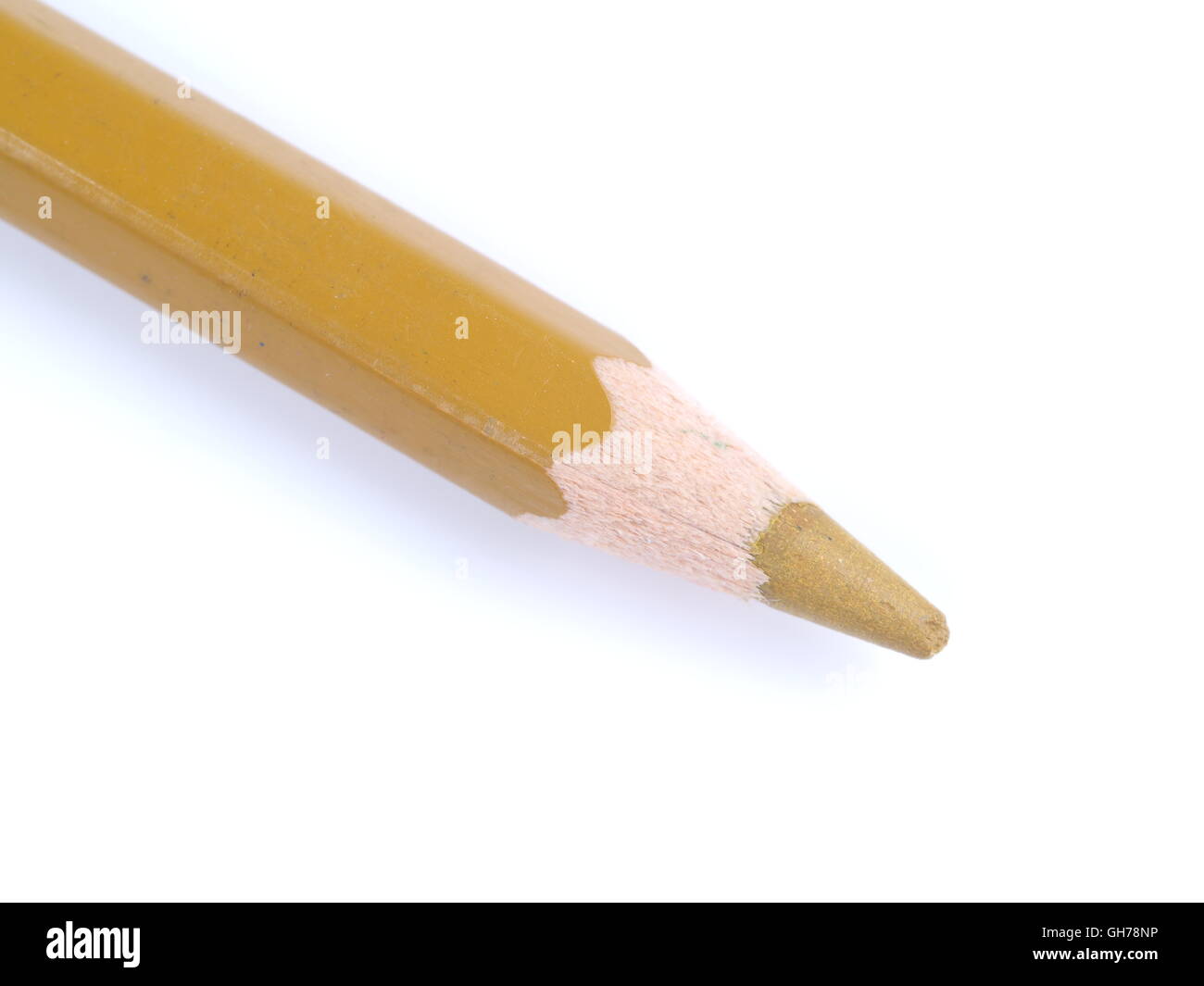 beige pencil on a white background Stock Photo - Alamy