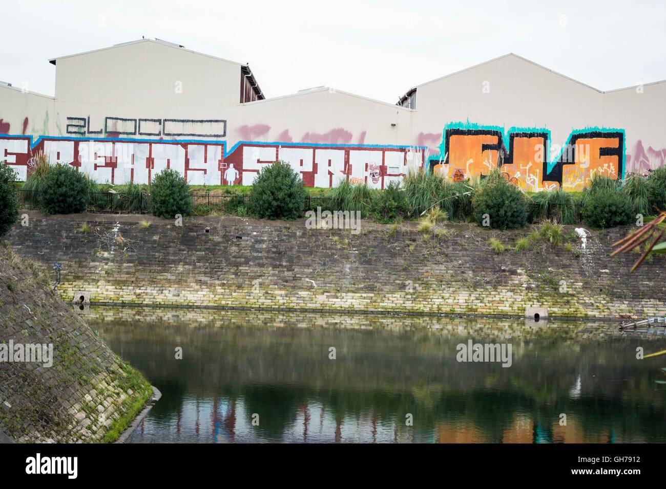 Graffiti and Street Art around Sydenham on August 09, 2016, in Sydney ...