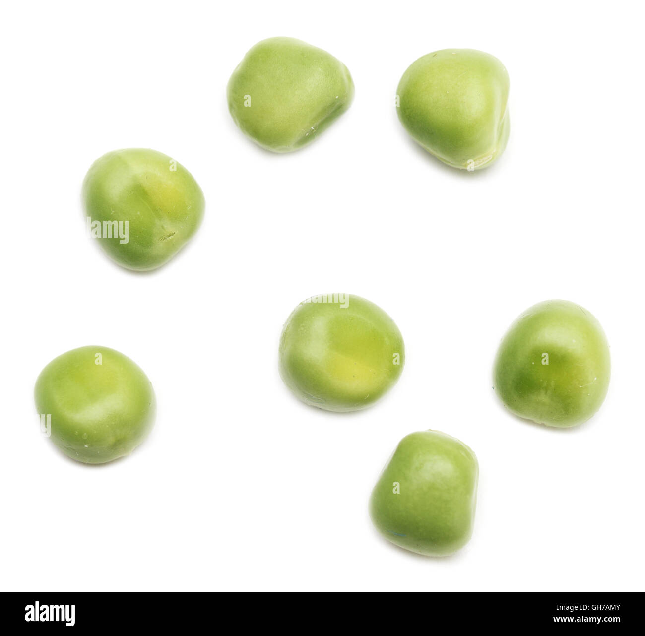 green peas isolated on white background Stock Photo - Alamy