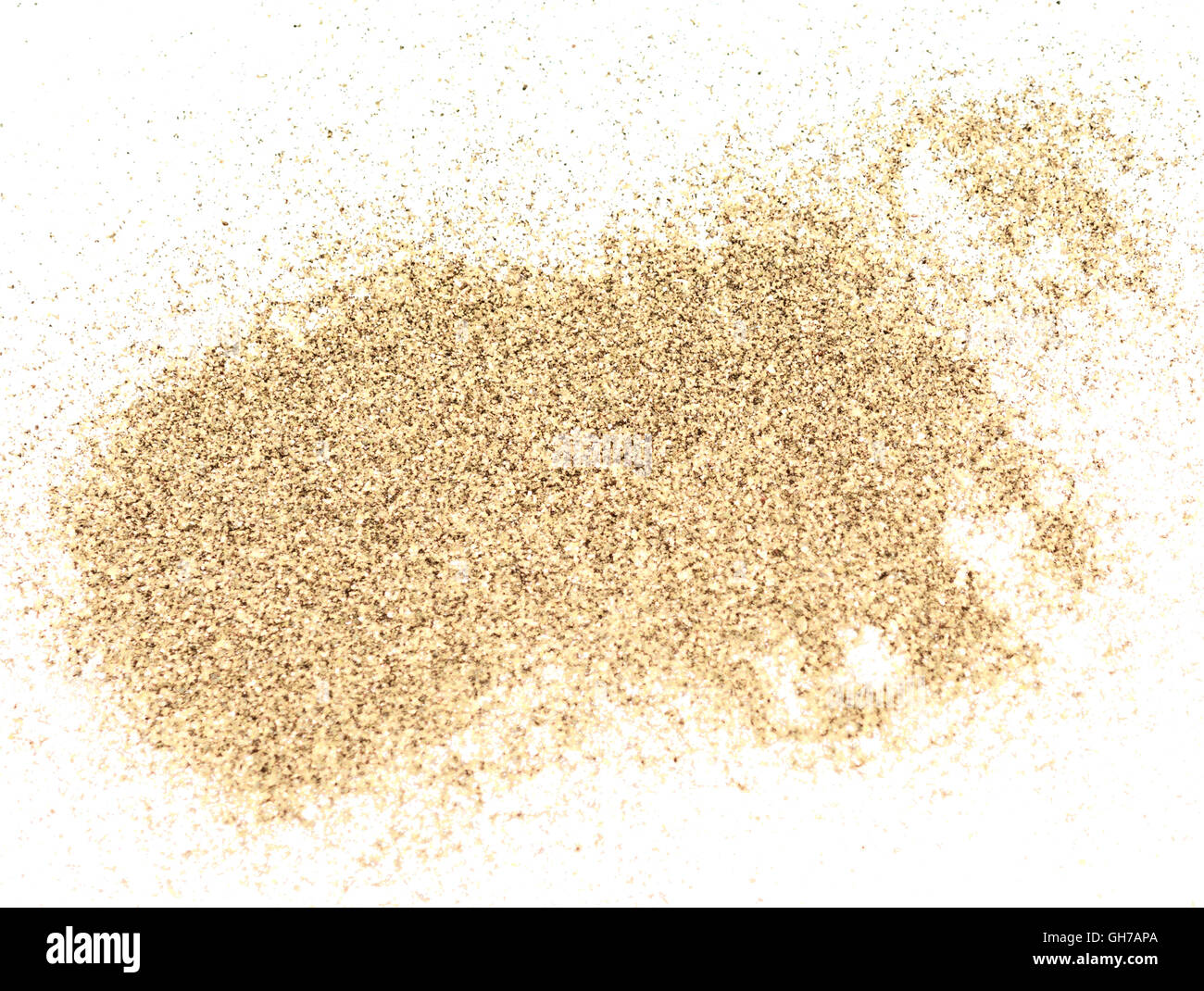 sand isolated on white background Stock Photo - Alamy