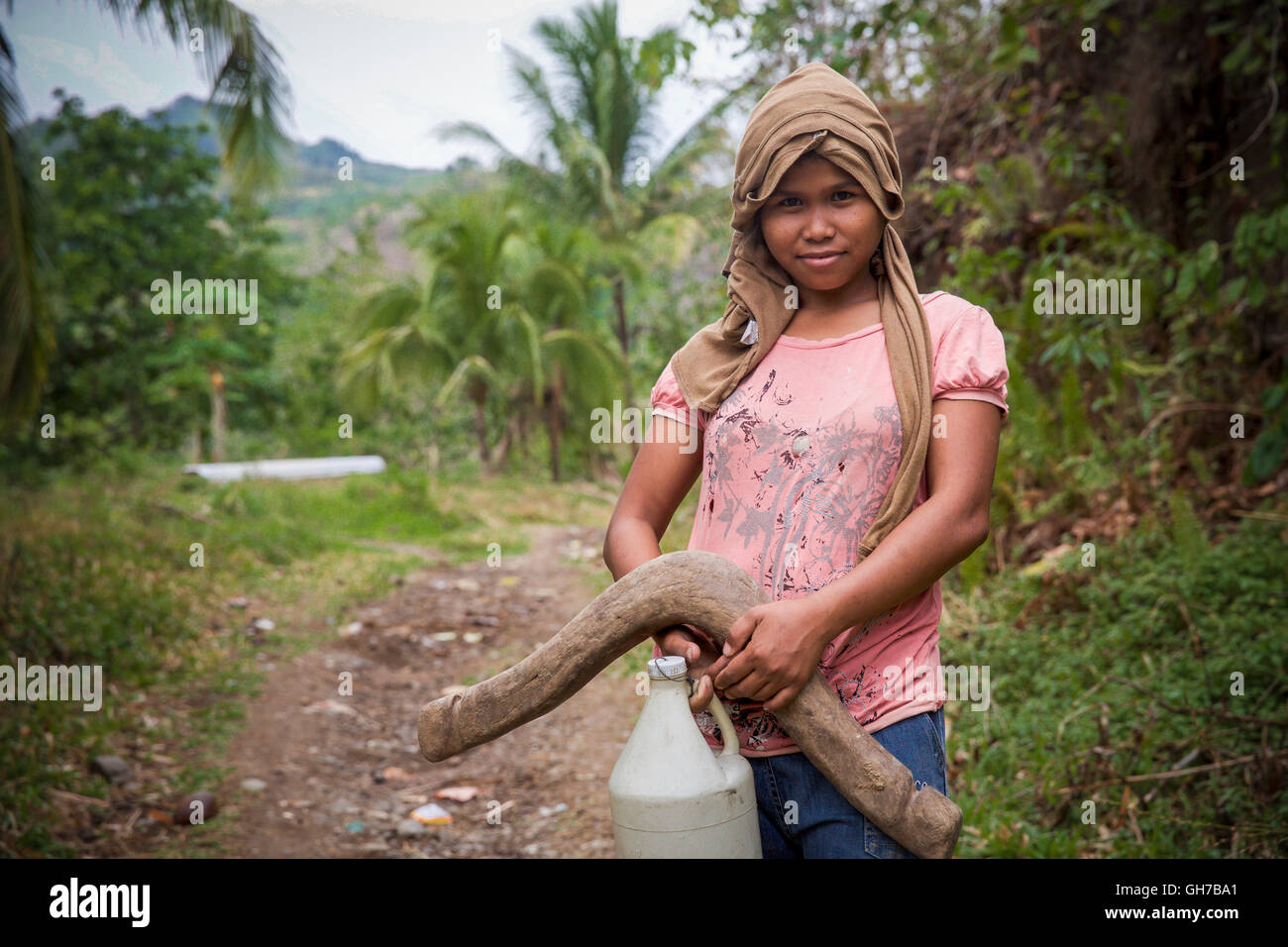 People from the Manobo, Ata tribe on Mindanao – Philippines Stock Photo ...