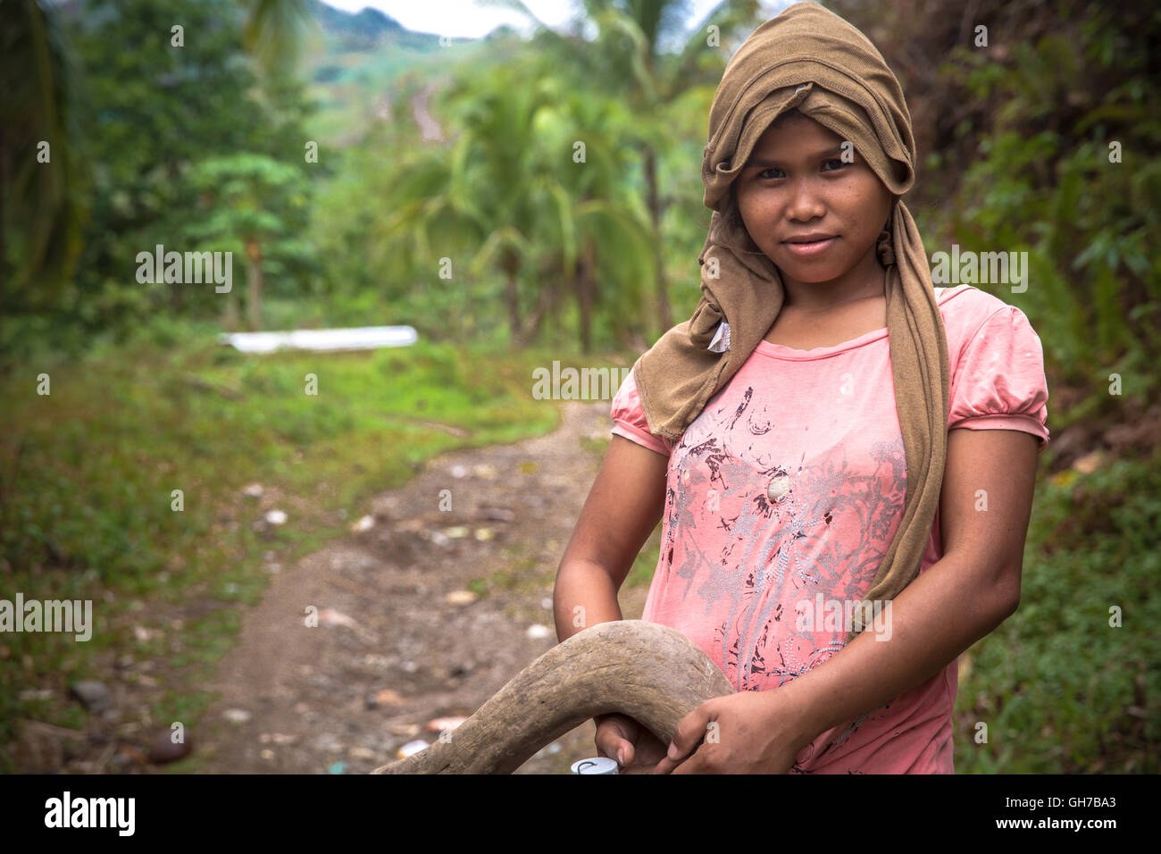 People from the Manobo, Ata tribe on Mindanao – Philippines Stock Photo ...